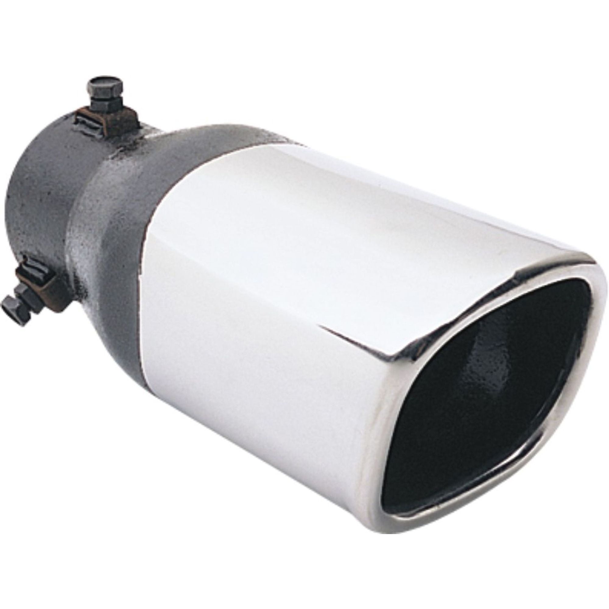 Pilot Automotive PM-553 Square Slant Stainless Steel Resonated Exhaust ...