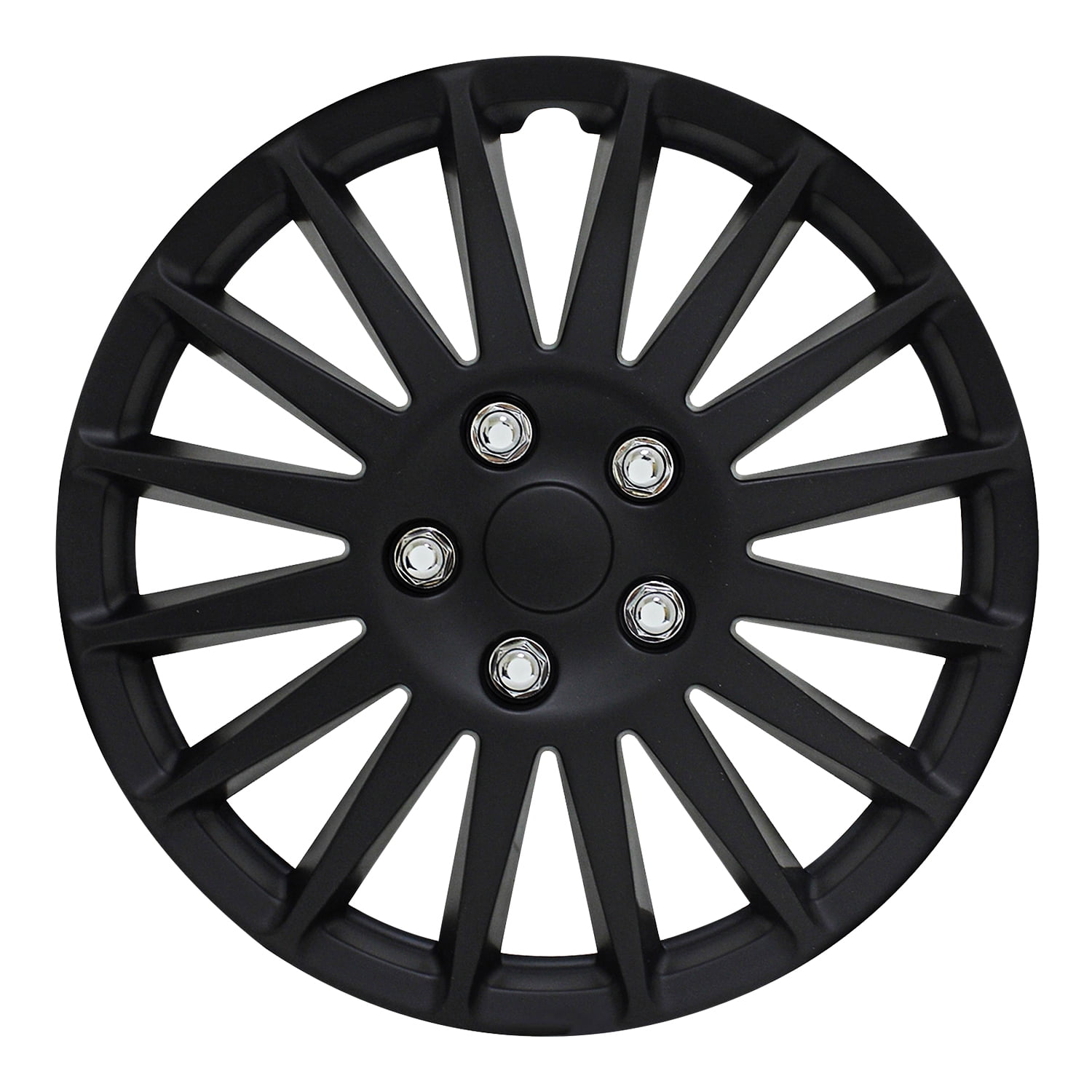 Pilot Automotive WH521-14C-B All Black 14" Indy Wheel Cover, (Set of 4) - Walmart.com
