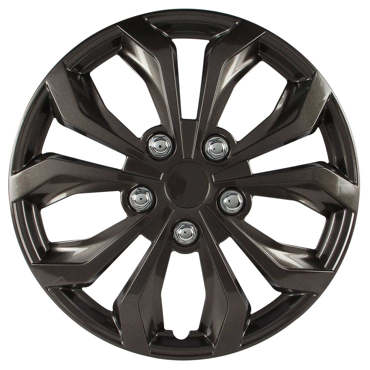 Pilot Automotive WH555-16GM-B Universal Fit Spyder 16" Wheel Cover, Set ...