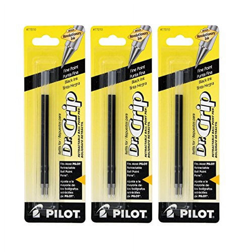Pilot Better/EasyTouch/Dr Grip Retractable Ballpoint Pen Refills, 0.7mm ...