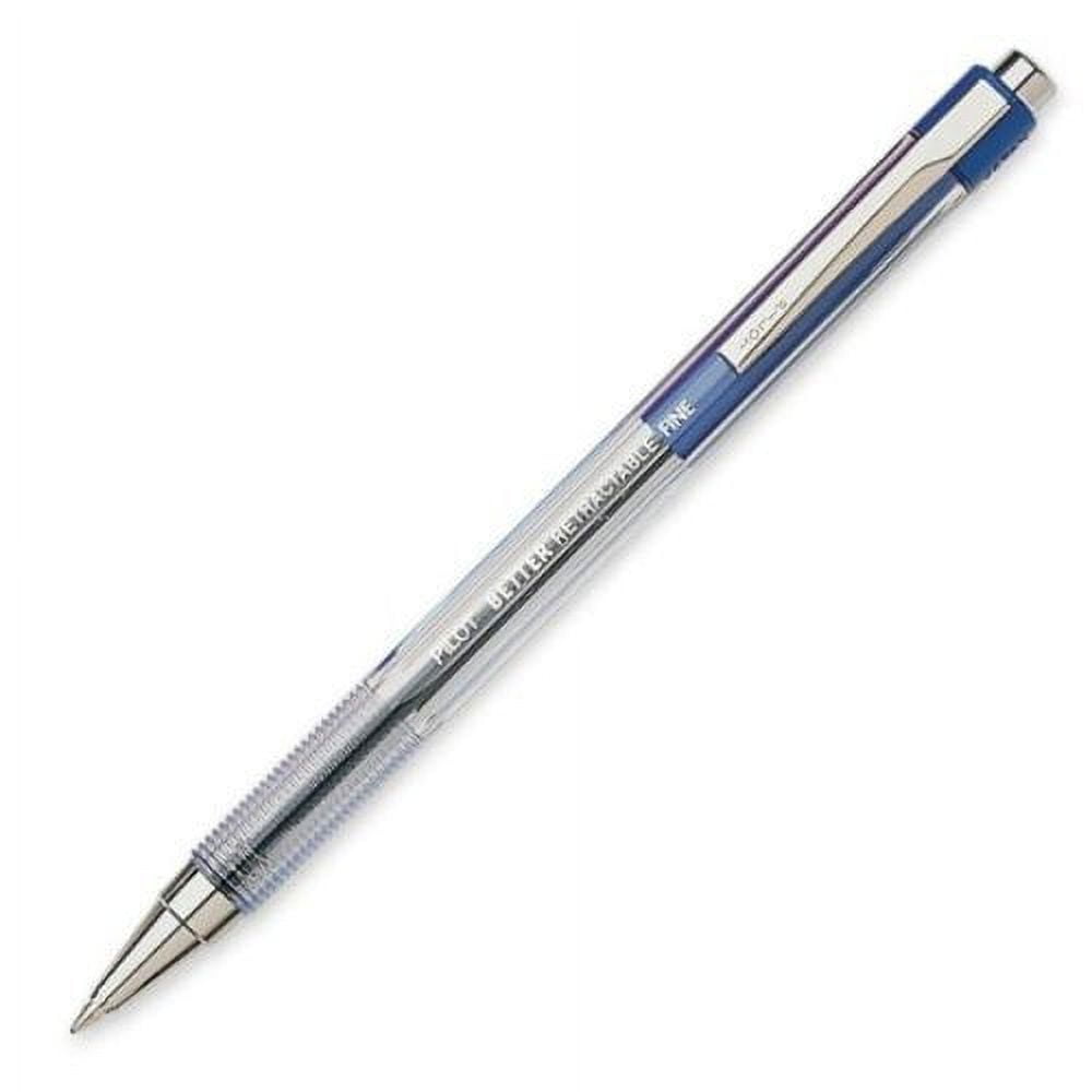 Pilot Better Retractable Ballpoint Pens, Fine Point, 0.7 mm, Blue Ink ...
