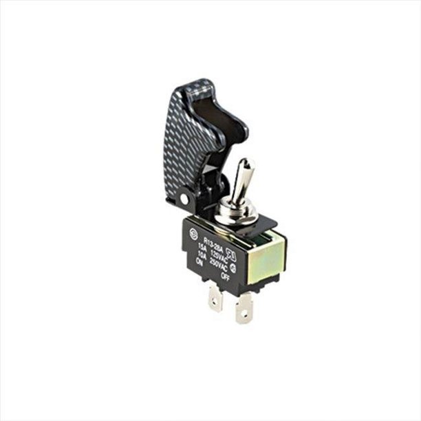 Pilot / Bully PL-SW26CF Toggle Switch With Carbon Fiber Look Safety ...