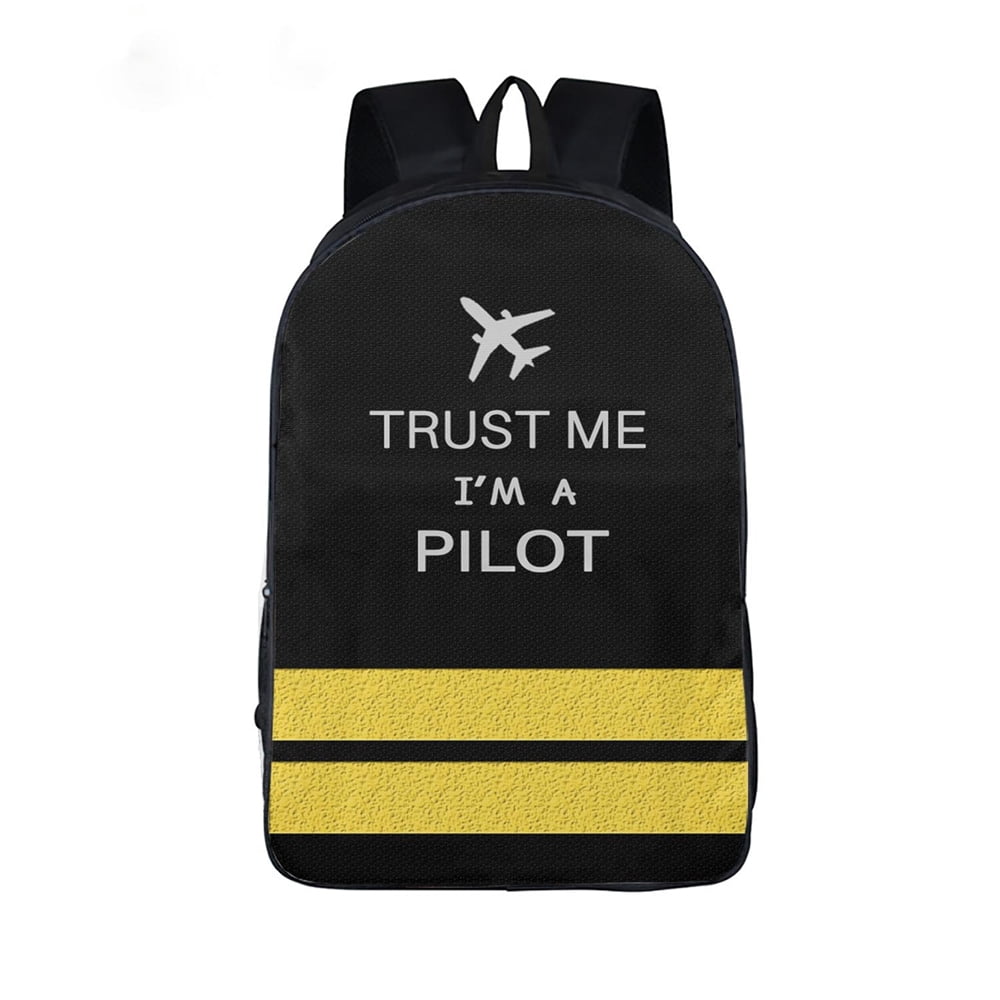 Pilot Captain Stripes Backpack for Women Men Travel Bag Teens Bag ...