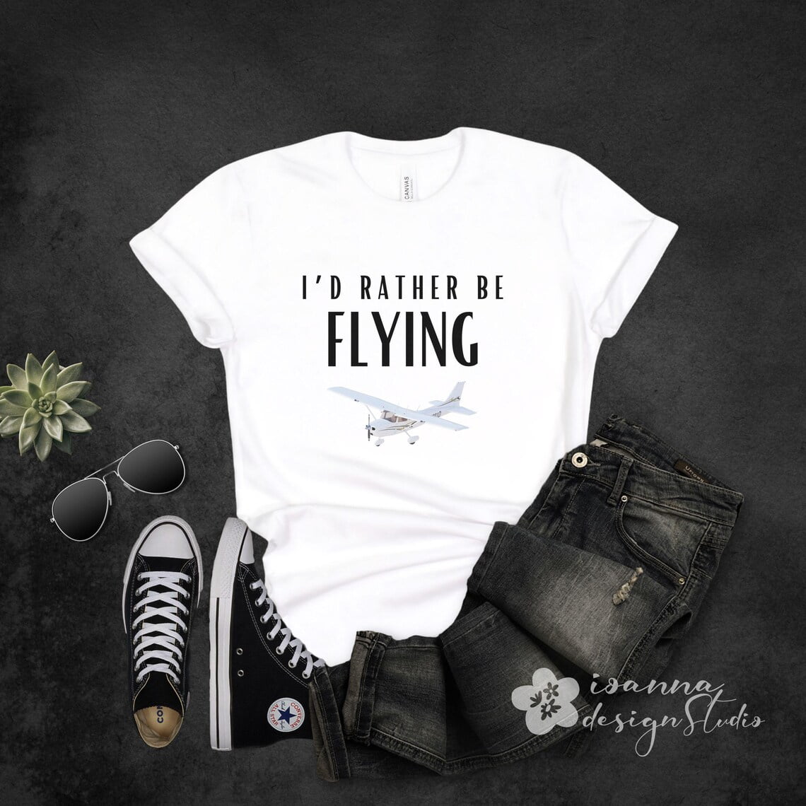 Pilot Cessna 172 Aircraft Shirt Aviation Co-Pilot Minimalist Plane T ...