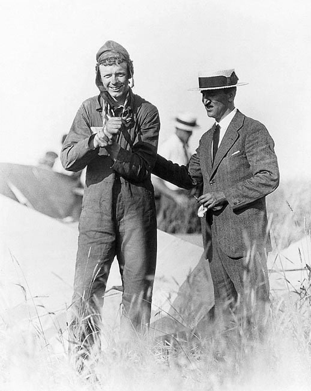Pilot Charles Lindbergh & Plane Wreckage Style - A - 20x30 Inch ...