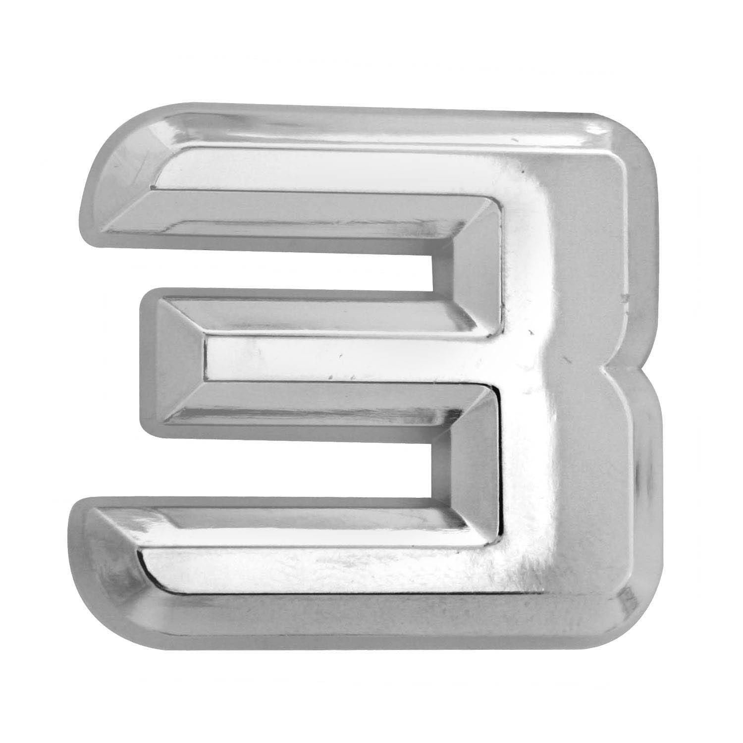 Pilot Chrome Number 3 Emblem - Walmart.com