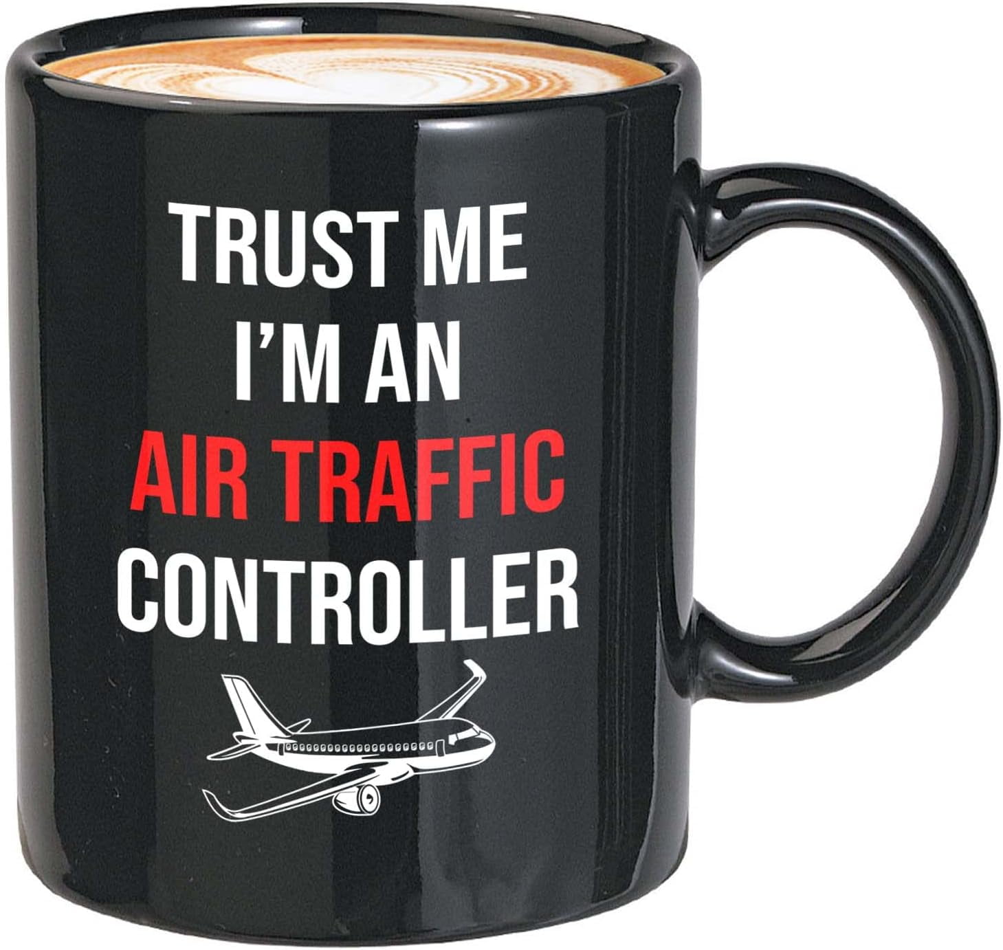 Pilot Coffee Mug 11oz Black Trust Me Air Traffic Controller ATC ...
