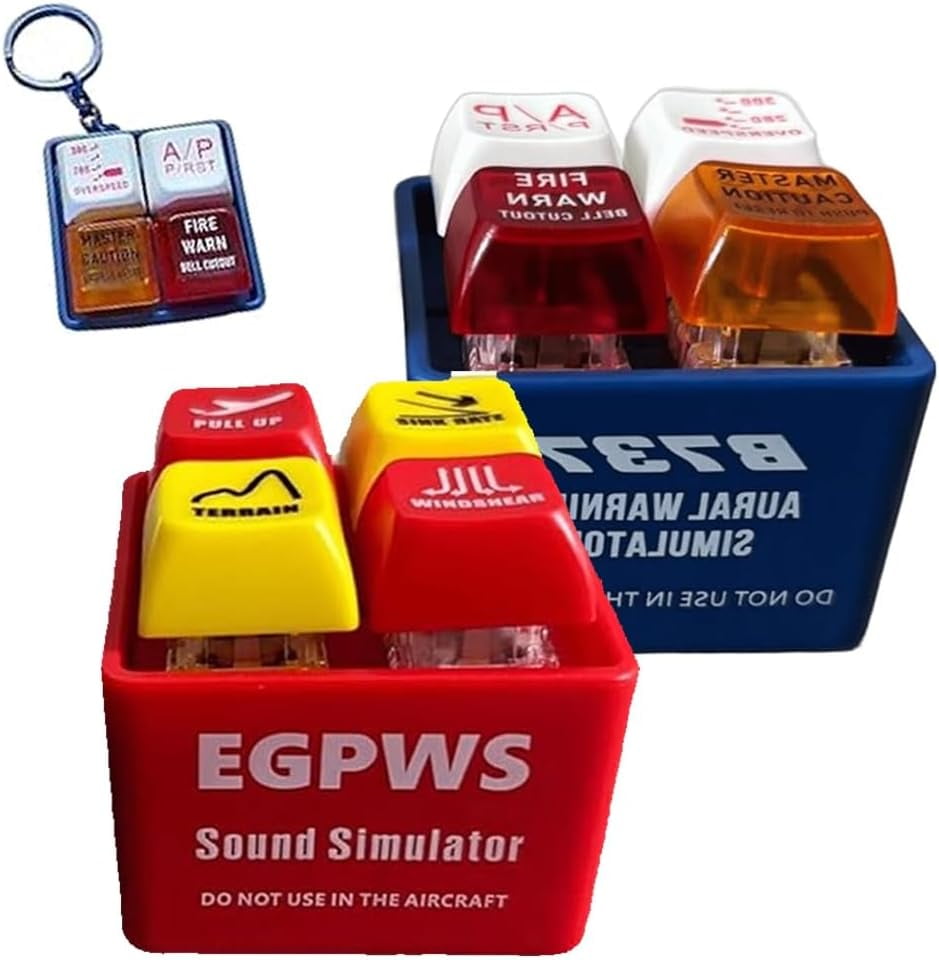 Pilot And Crew Alert Keychain EGPWS Warning Sound Simulator, Airplane ...