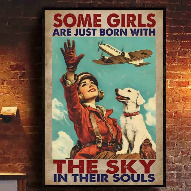 Pilot With Dog Some Girls Are Just Born With The Sky In Their Souls ...
