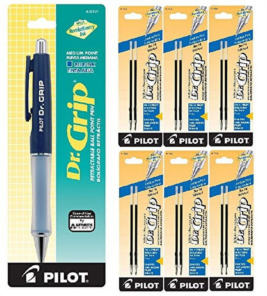 Pilot Dr. Grip Medium Point Retractable Ballpoint Pen, Navy Barrel ...