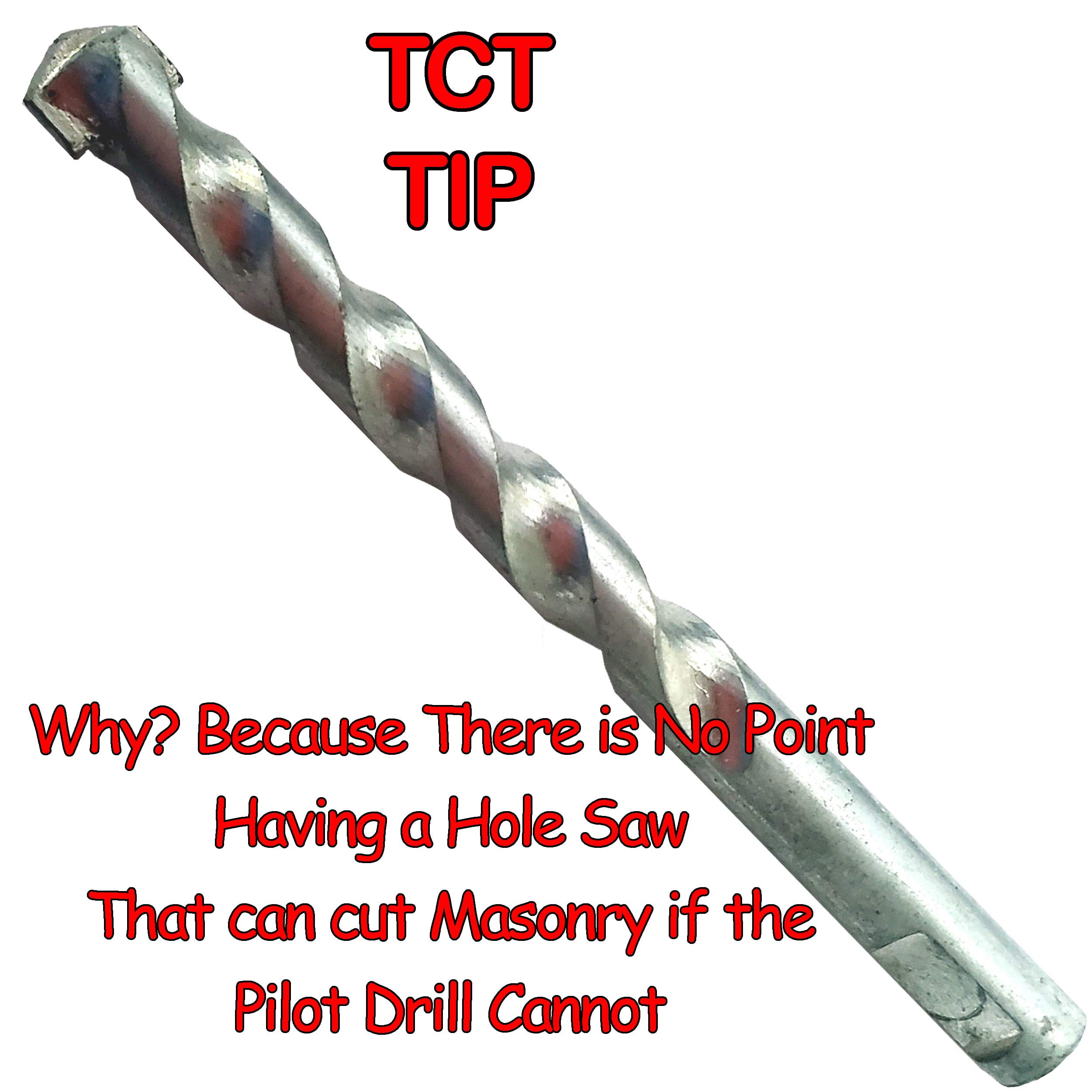 Pilot Drill For Hole Saw Arbor TCT 2 Pack Pilot Fits All Hole Saw ...