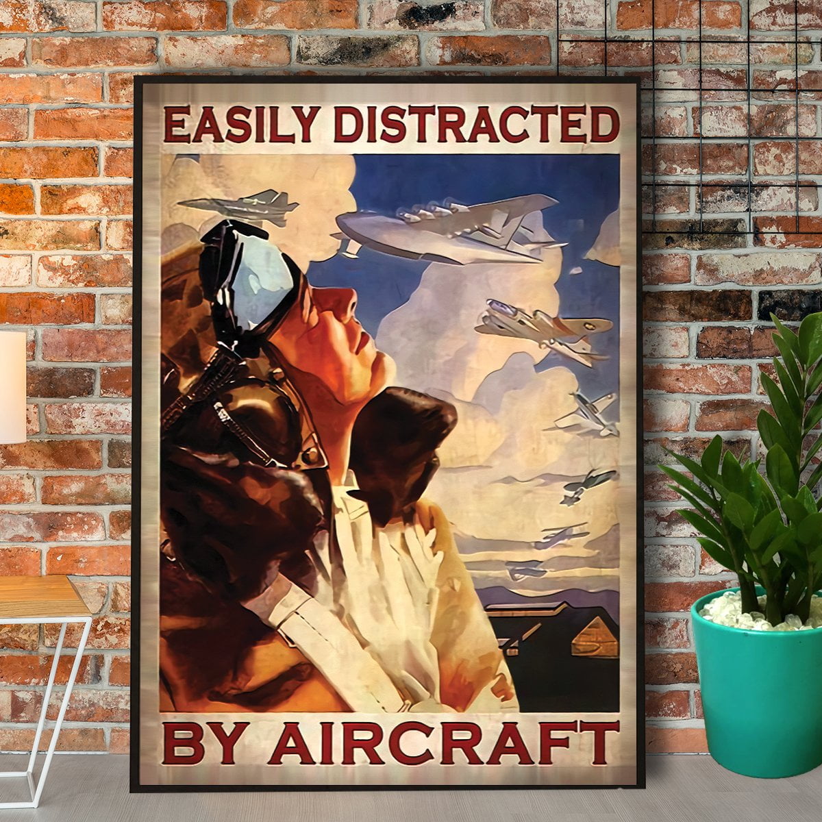 Pilot Easily Distracted By Aircraft Paper Poster No Frame Matte Wall ...