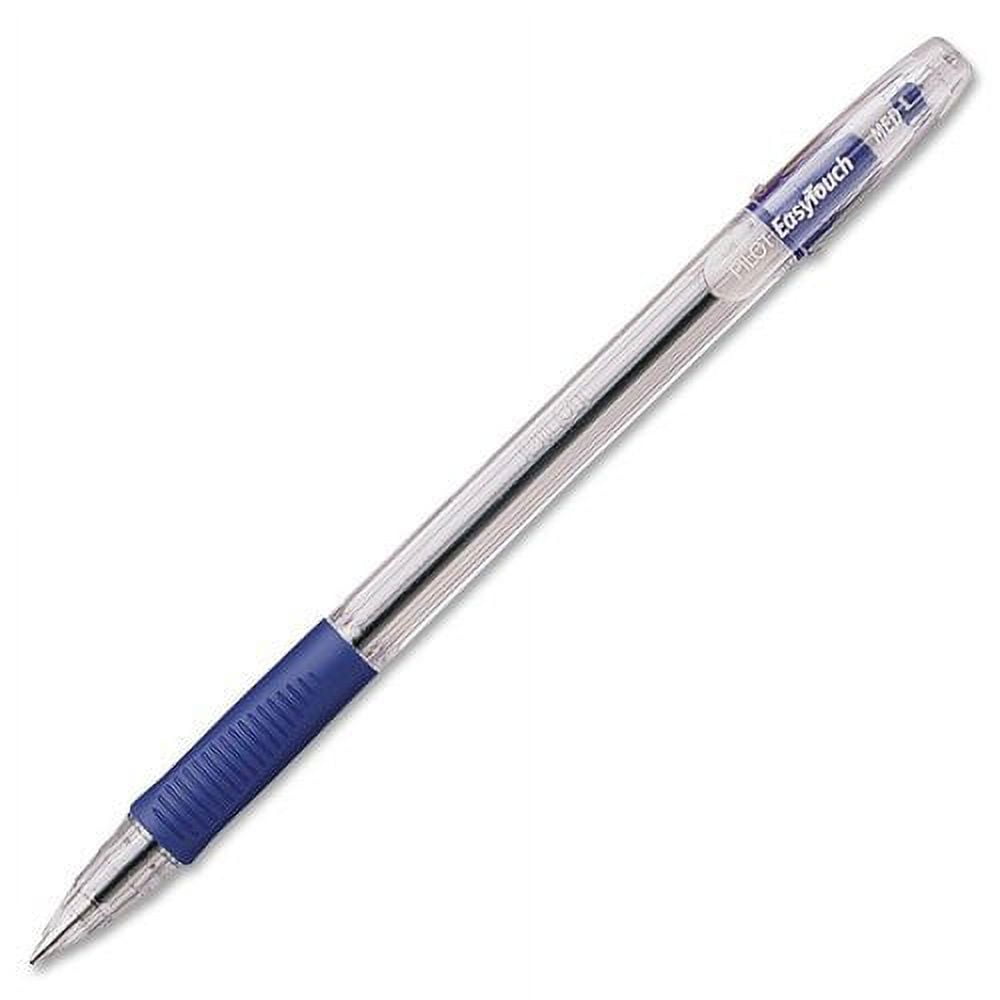 Pilot EasyTouch Ball Point Stick Pens, Medium Point, Blue Ink, Dozen ...