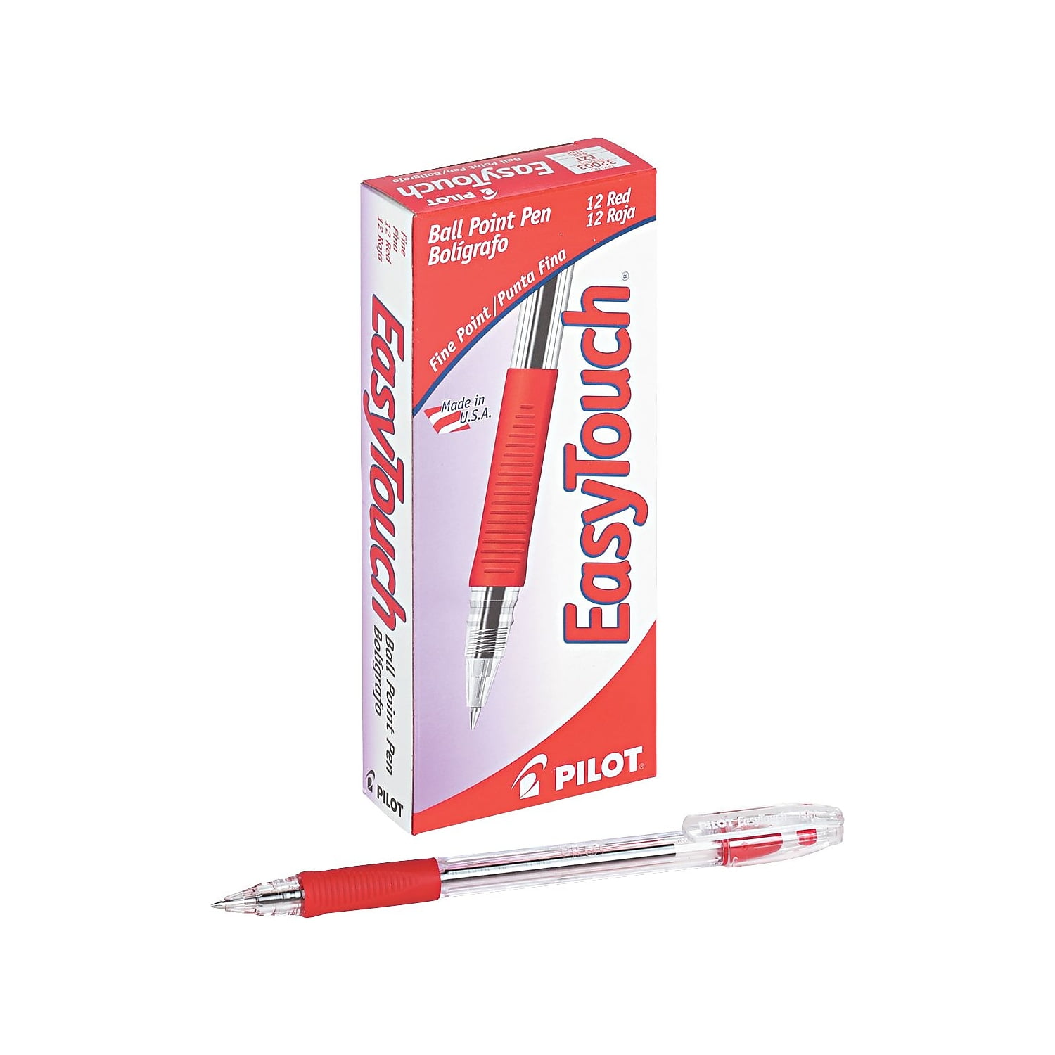 Pilot EasyTouch Ballpoint Pen Fine Point Red 32003 - Walmart.com