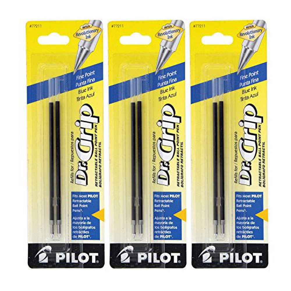 Pilot EasyTouch Dr Grip Retractable Ballpoint Pen Refills Blue ...