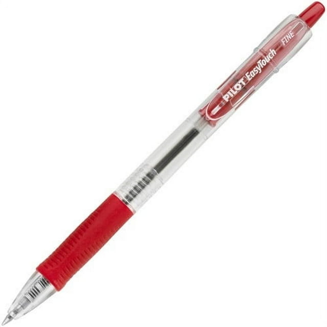 Pilot EasyTouch Retractable Ballpoint Pens - Fine Point, 0.7mm, Clear ...