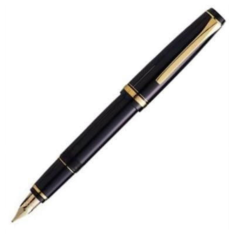 Pilot Falcon Black/Gold Fountain Pen - Medium - Walmart.com