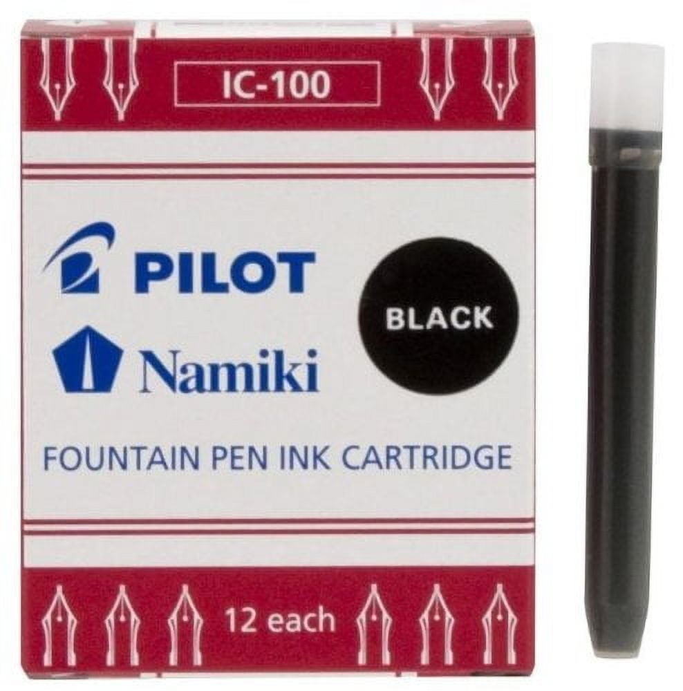 Pilot Fountain Pen Ink Cartridge Black Ink - Eco-friendly - 12 / Box ...