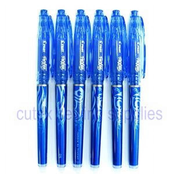 Pilot FriXion Blue Ink 0.5mm Erasable X-Fine Point Roller Ball Pens - 6 ...