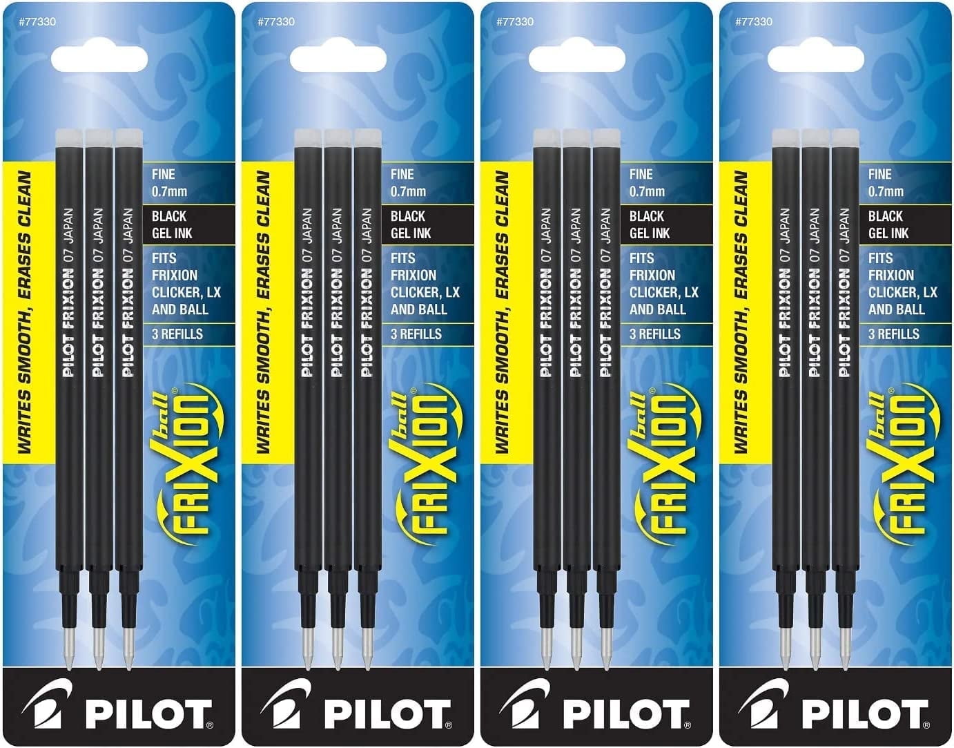Pilot, FriXion Gel Ink Refills, 77330, Black, Fine Point - Walmart.com