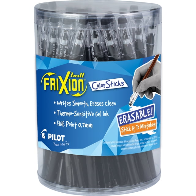 Free Shipping! Pilot FriXion ColorSticks Erasable Gel Ink Pens, Black ...