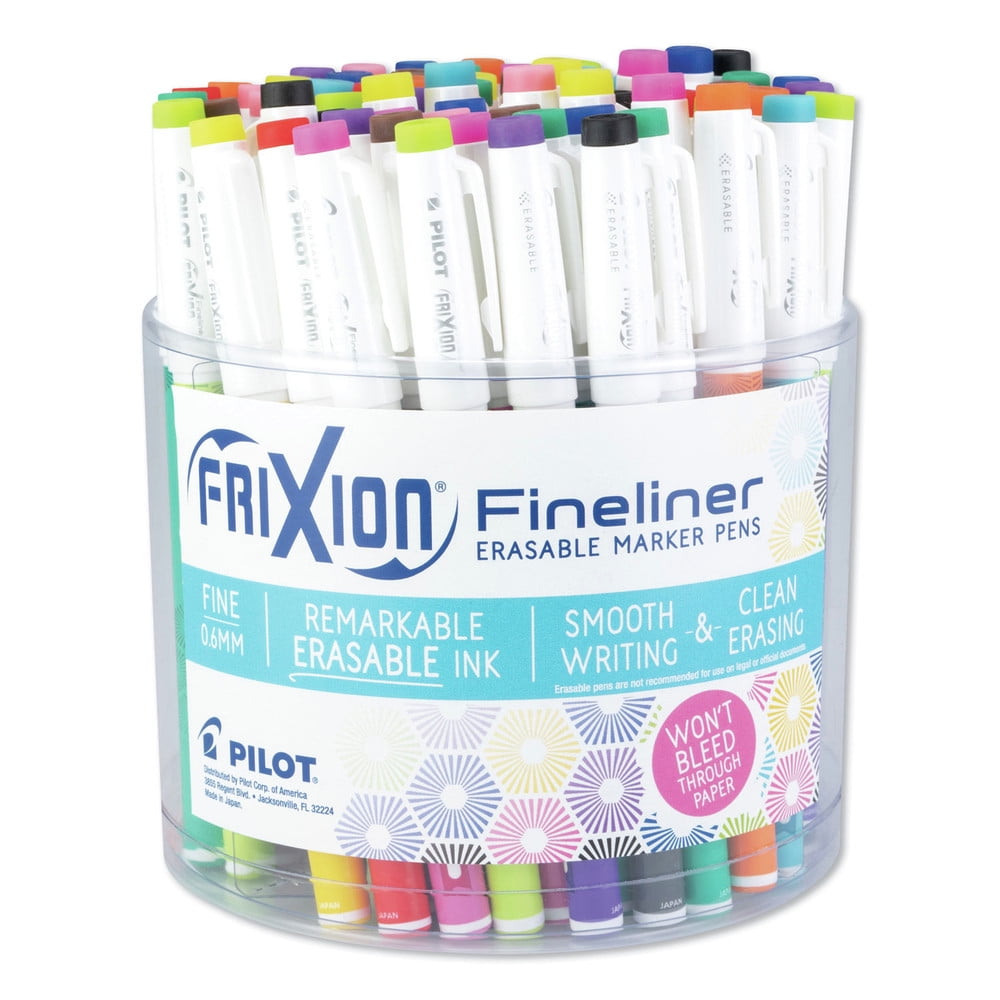 Pilot FriXion Erasable Stick Marker Pen, Assorted Ink, 72 Pens ...
