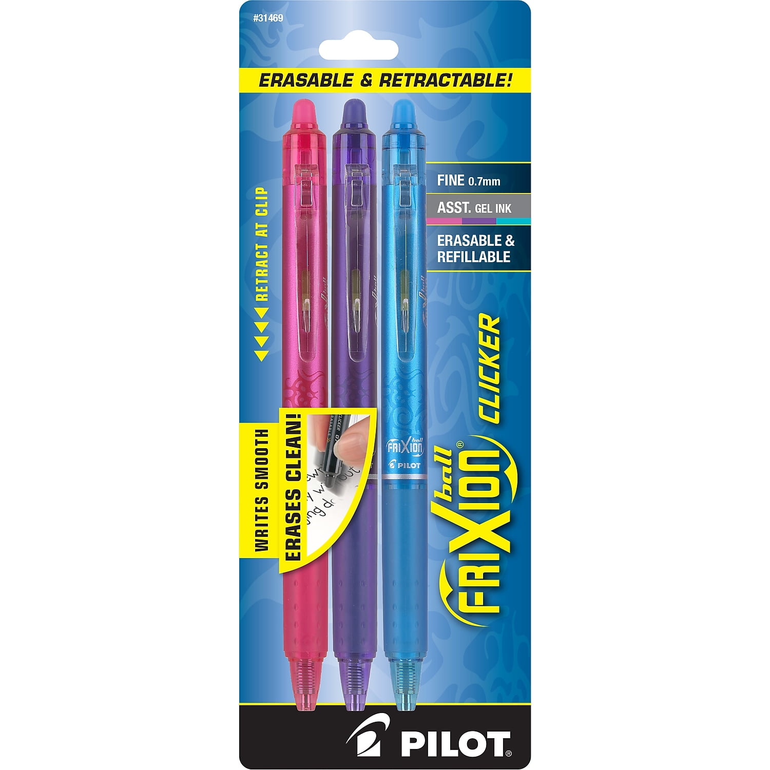 Pilot FriXion Gel Pen Fine Point Multi Color - Walmart Business Supplies