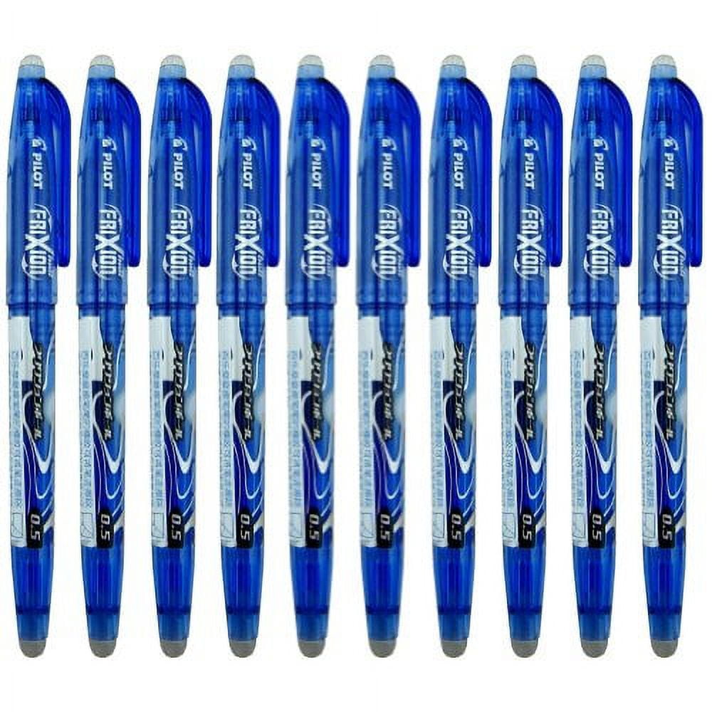 Pilot Frixion Erasable Gel Pen 0.5mm, Extra Fine Blue, 10pcs Box ...