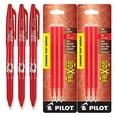 Pilot Frixion Erasable Gel Ink Pens, Red, Fine Point 0.7mm, Pack of 3 ...