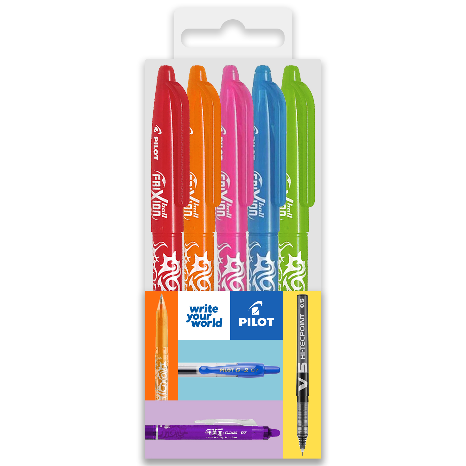 Pilot Frixion Heat/Friction Erasable Rollerball Pen FR7 - 0.7mm Nib ...