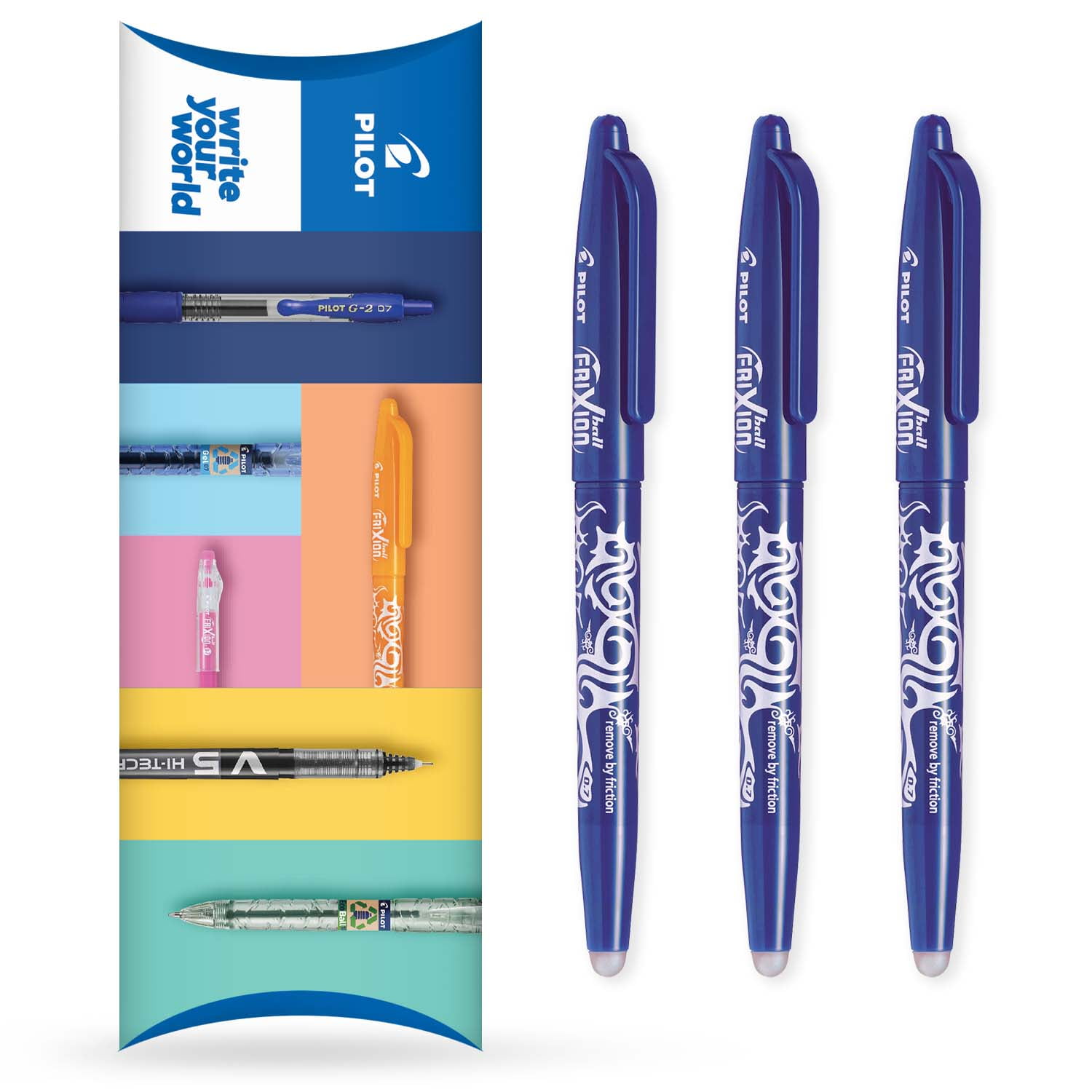 Pilot Frixion Heat/Friction Erasable Rollerball Pen FR7 - Medium Line 0 ...