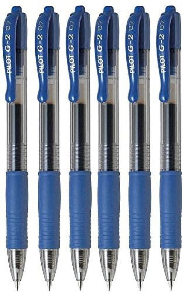 Pilot G2 Blue Fine Retractable Gel Ink Pen, 0.7mm Tip, 0.39mm Line ...
