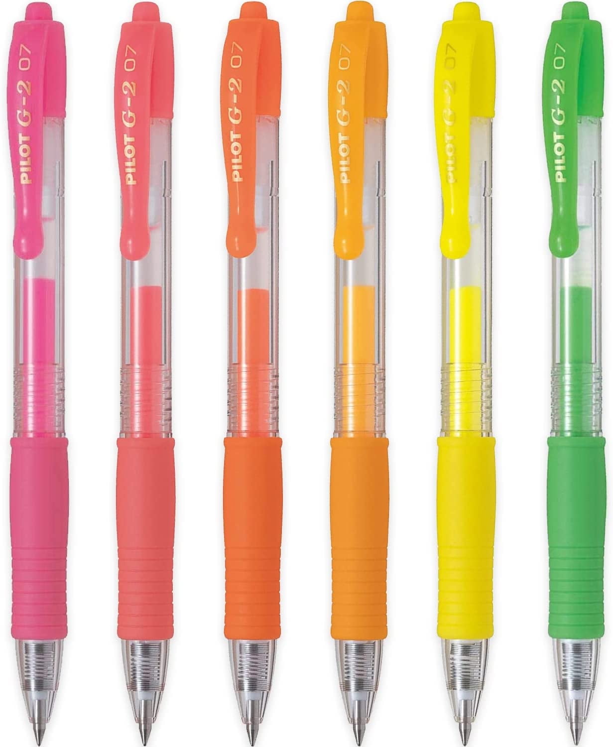 Pilot G2 07 Retractable Gel Ink Rollerball Pens - 0.7mm Fine Nib ...