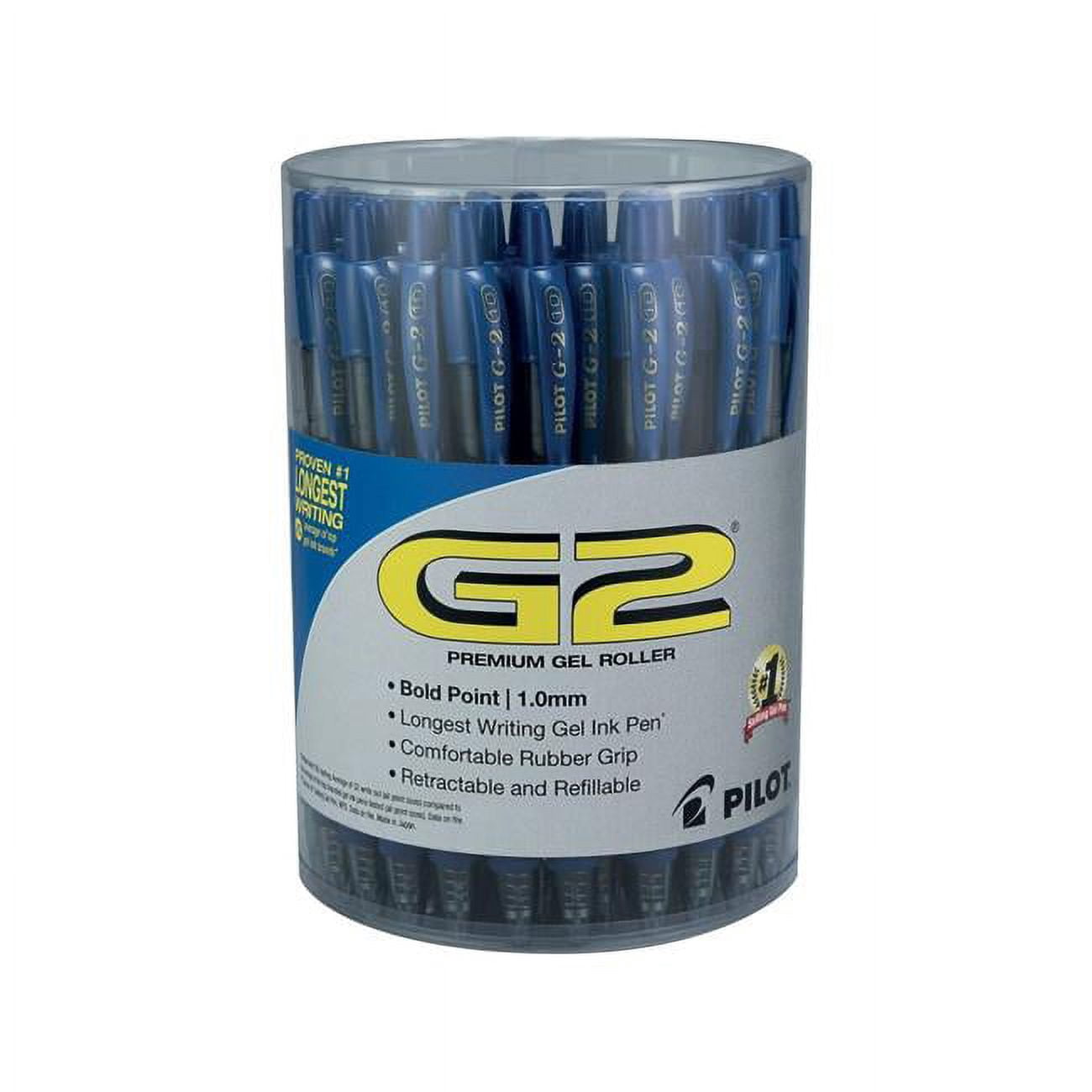 Pilot G2 1 mm Bold Point Retractable Gel Pens, Blue Ink - Pack of 36 ...