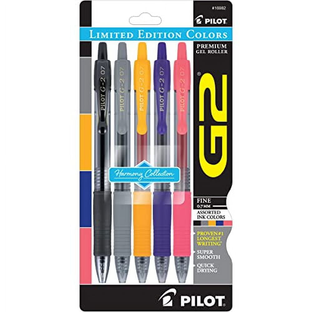 Pilot G2 Harmony Collection Limited Edition Retractable Gel Pens, Fine ...