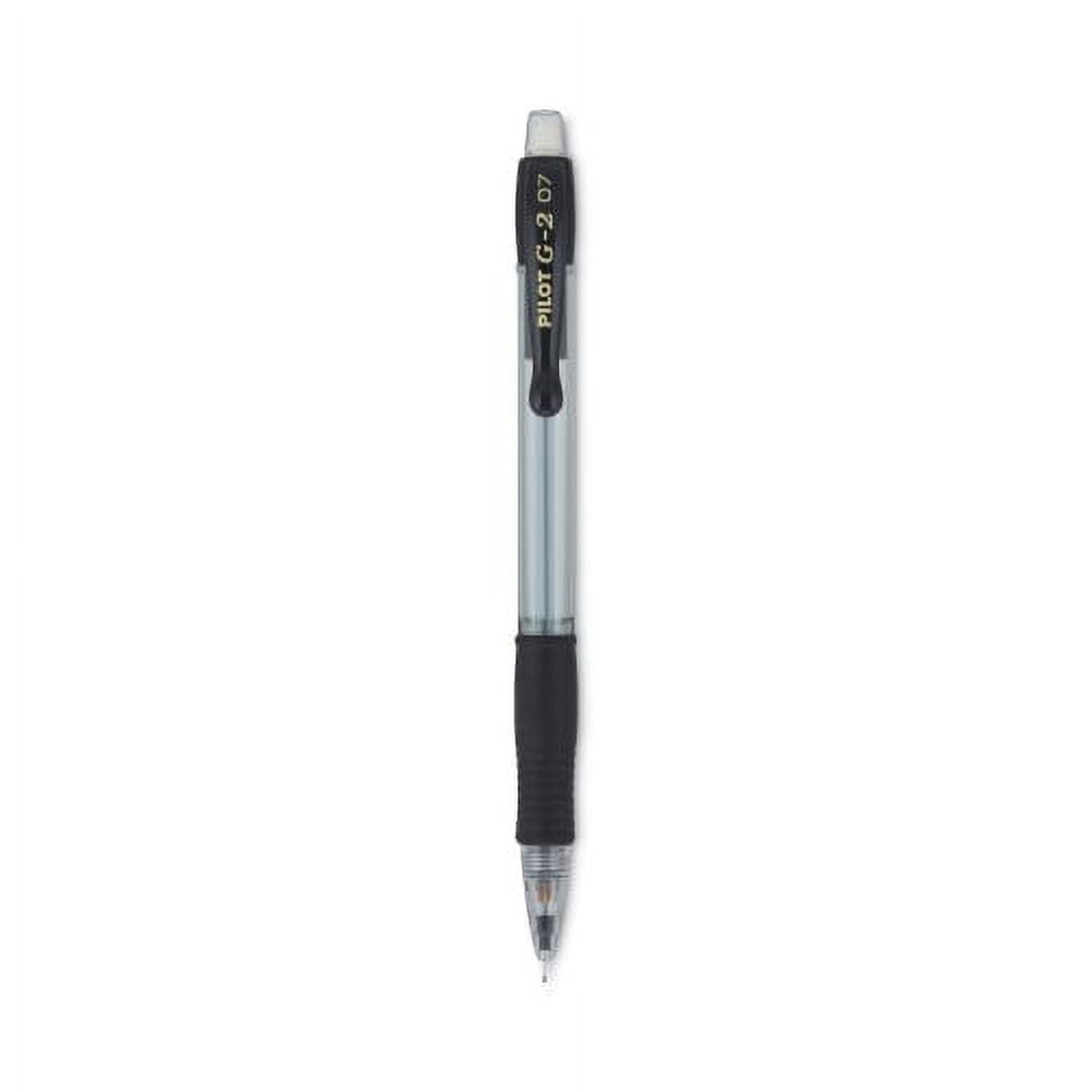 Pilot G2 Mechanical Pencil, 0.7 mm, HB , Black Lead, Clear/Black Barrel ...