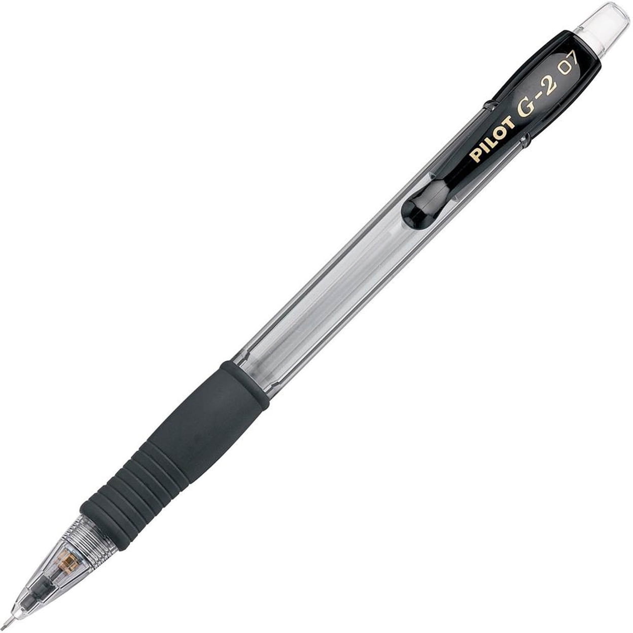 Pilot G2 Mechanical Pencils, 0.7mm Lead, Refillable, Clear Black Barrel ...