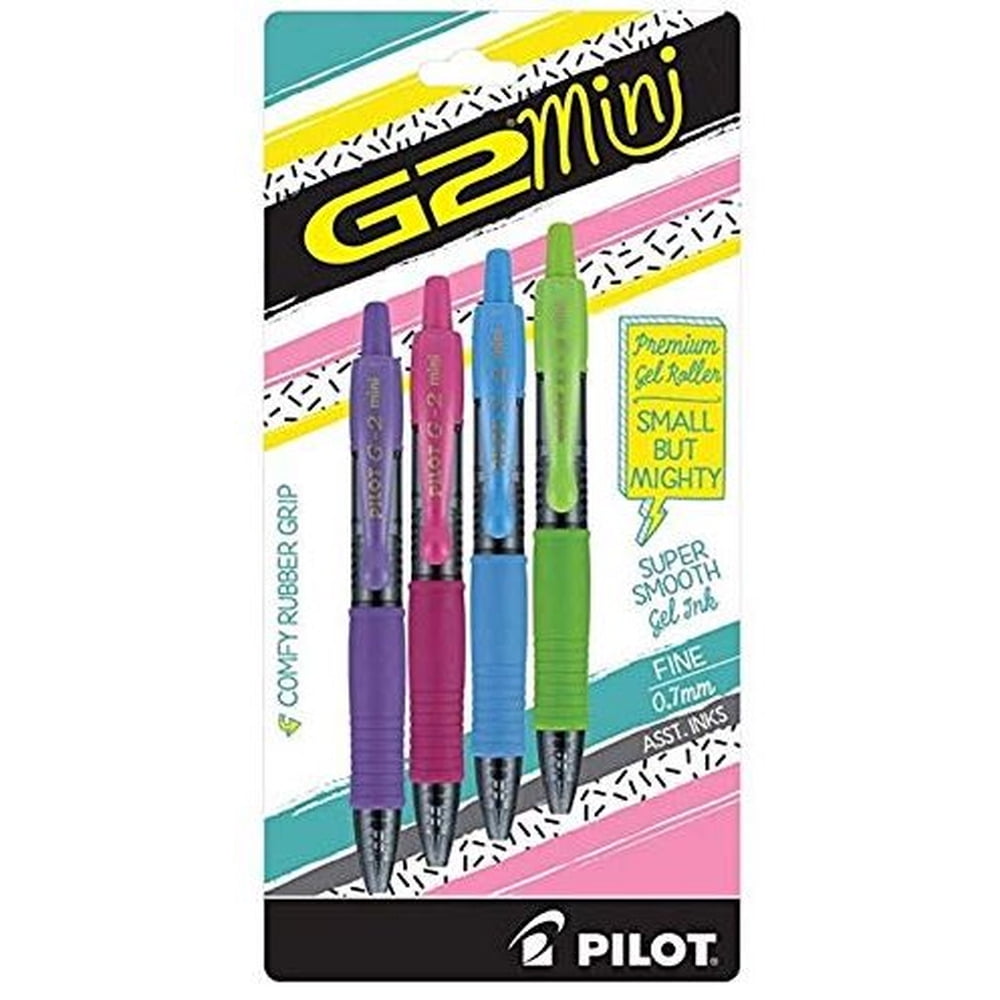 Pilot G2 Mini Pens, Assorted Styles and Colors (Pack of 3) - Walmart.com