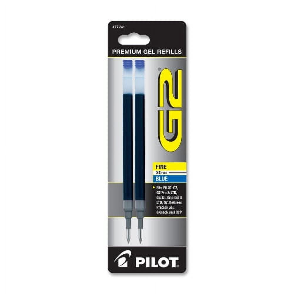 Pilot G2 Premium Gel Ink Pen Refills 0.70 mm, Fine Point - Blue Ink ...