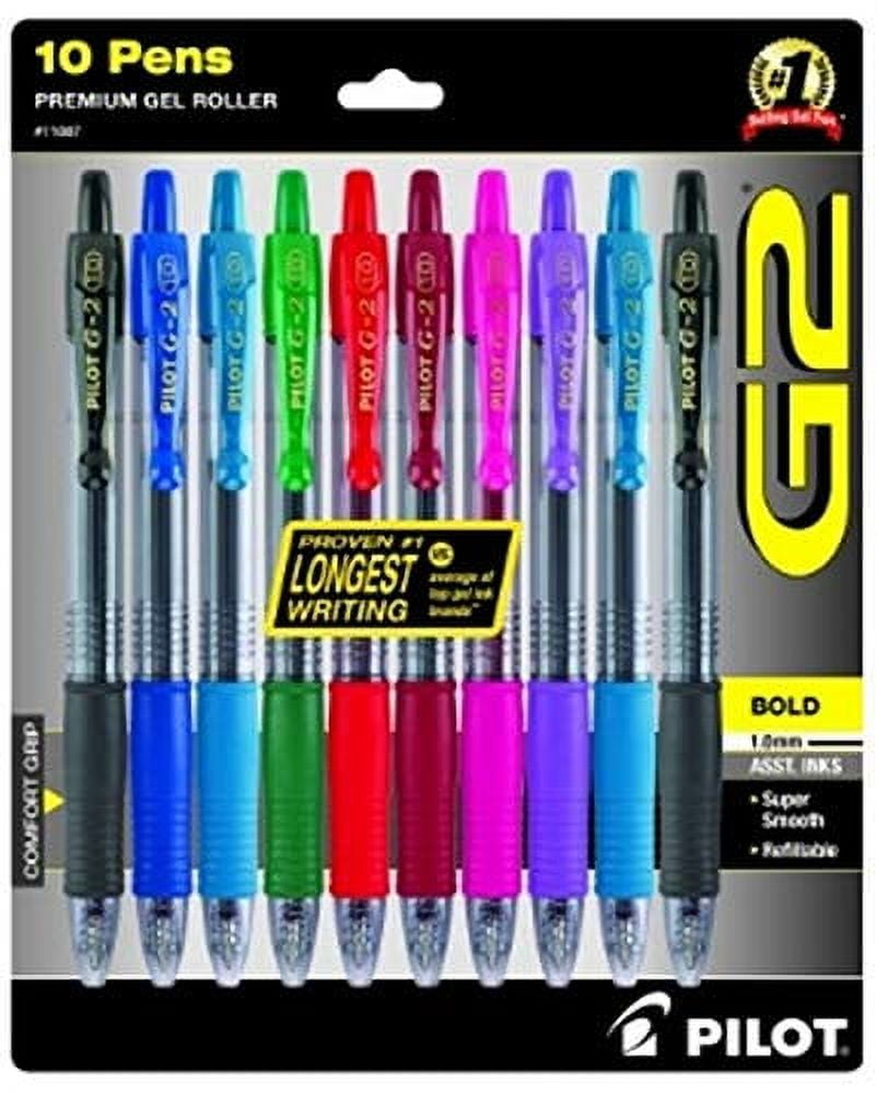Pilot G2 Premium Retractable Gel Ink Pens, Bold Point (1.0 mm ...