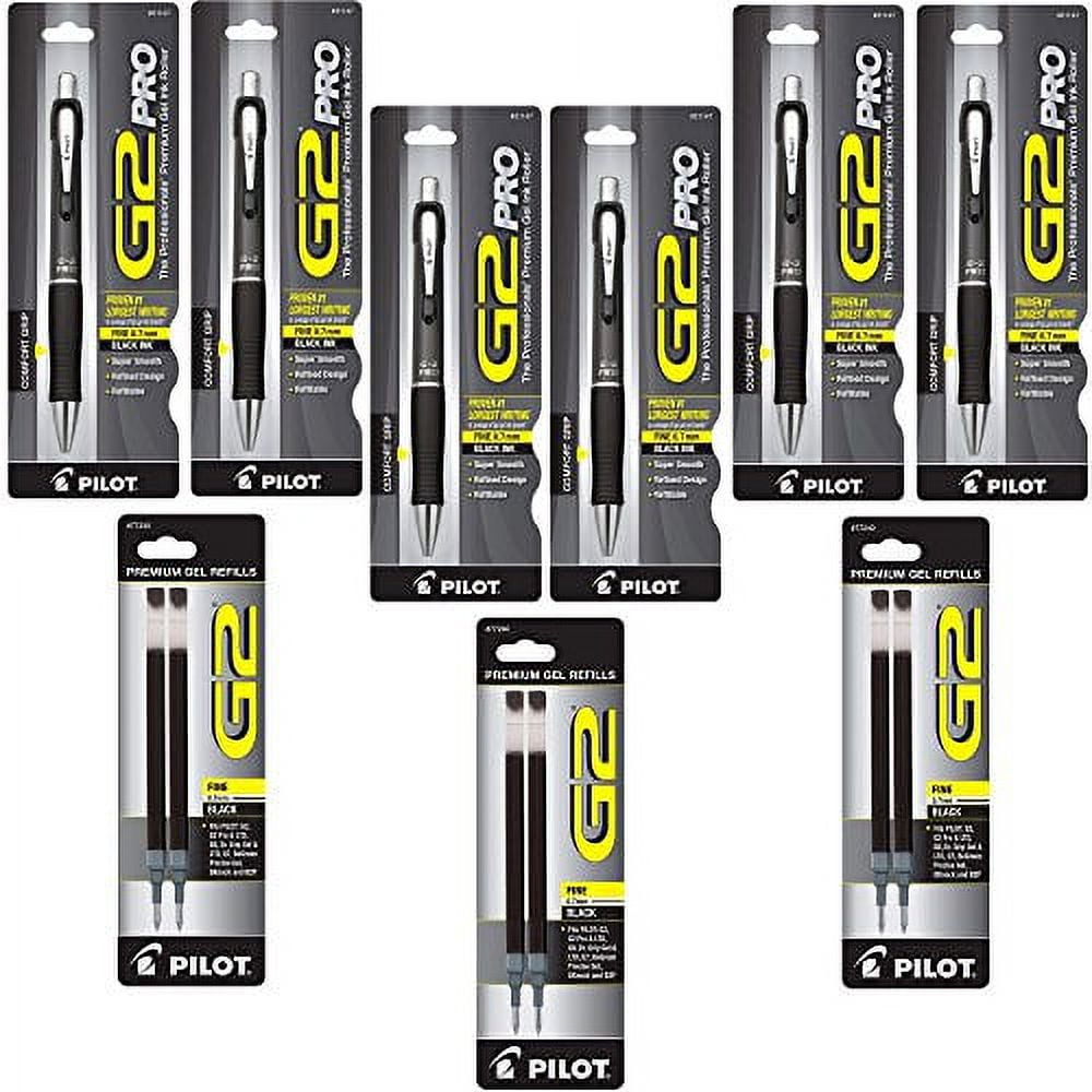 Pilot G2 Pro Retractable Gel Ink Roller Ball Pen, Fine Point, Gray ...