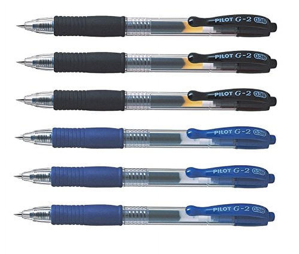 Pilot G2 Retractable Gel Ink Pens, Ultra Fine Point, 0.38 mm, Assorted ...