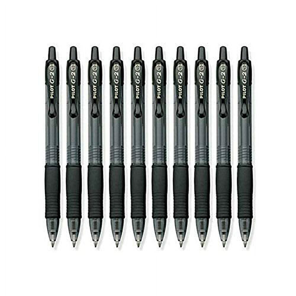 Pilot G2 Retractable Gel Ink Roller Ball Pens, Bold Point, Black, 10 ...