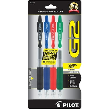 Pilot G2 Premium Retractable Gel-Ink Roller Ball Pens, Extra Fine Point ...