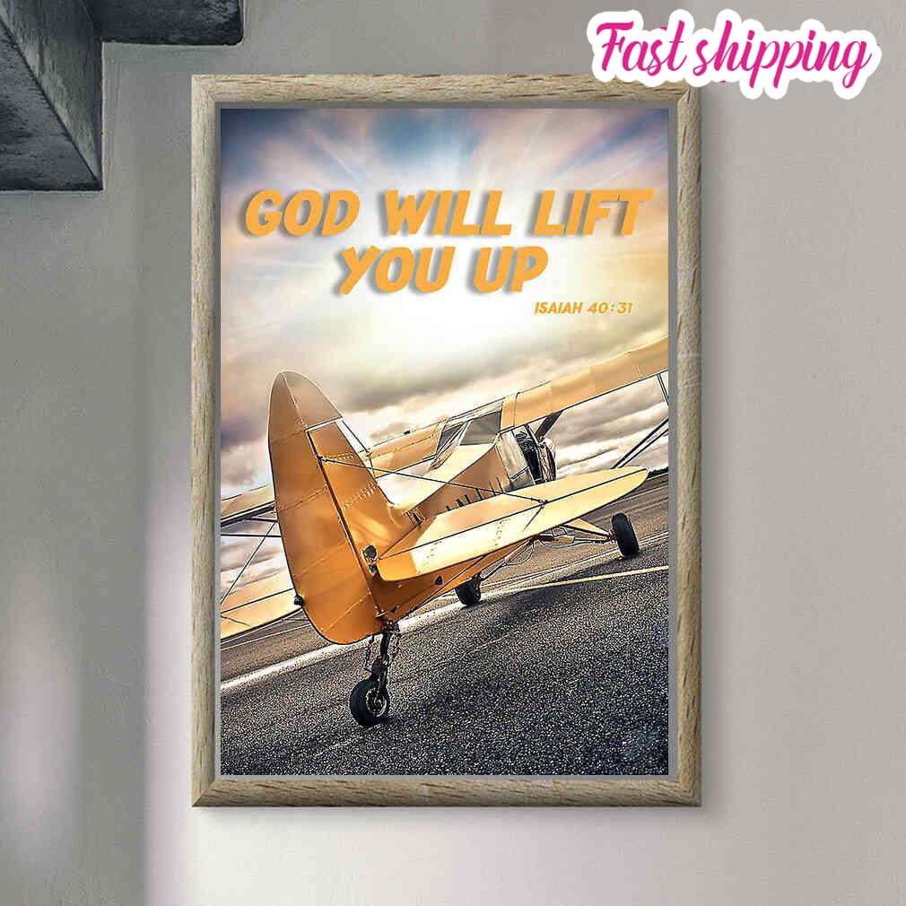 Pilot God Will Lift You Up Poster Prints Poster Wall Art Vertical 16 x ...
