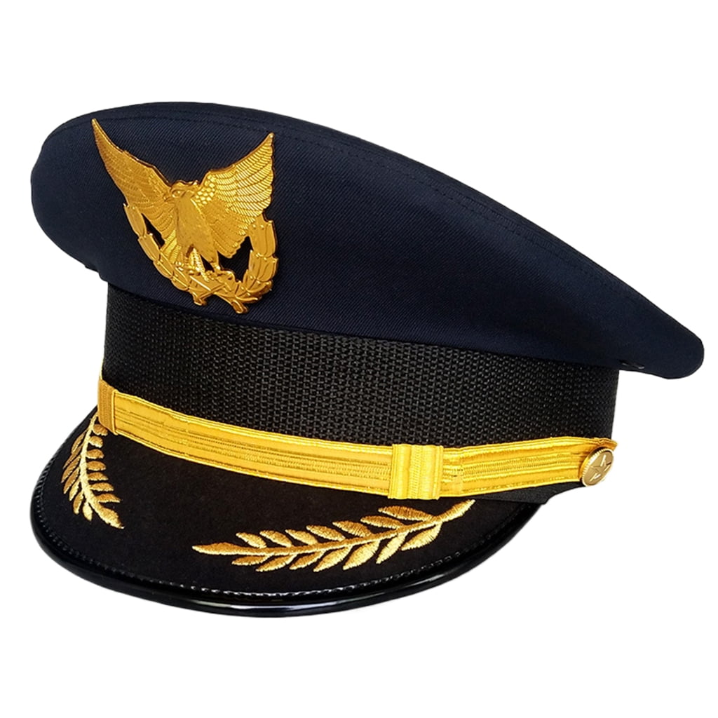 Pilot Hat Uniform Captain Hat for Captain Party Costume Masquerades ...
