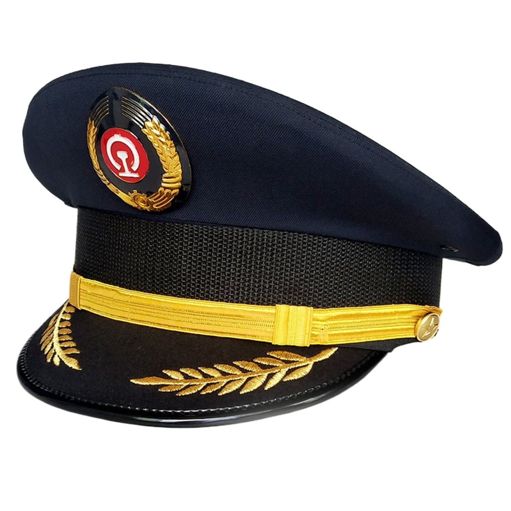 Pilot Hat Uniform Captain Hat for Captain Party Costume Masquerades ...