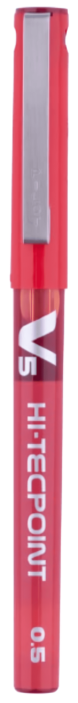 Pilot Hi-Tecpoint V5 Extra Fine Point 0.5mm Pure Liquid Ink Red Roller ...
