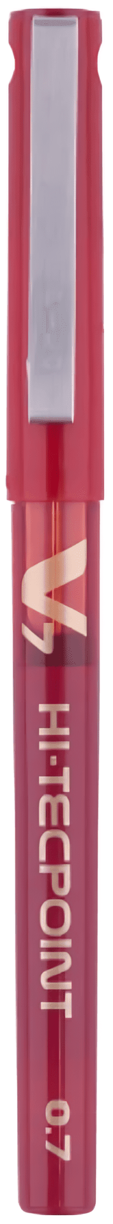 Pilot Hi-Tecpoint V7 Extra Fine Point 0.7mm Pure Liquid Ink Red Roller ...