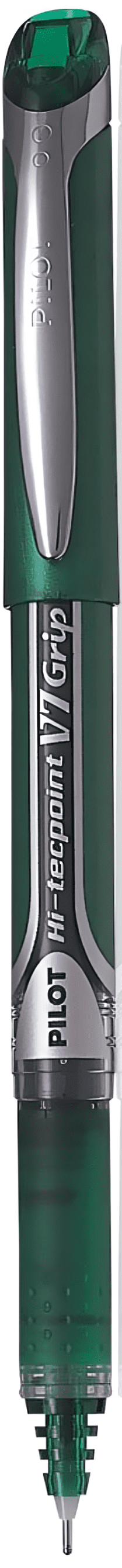 Pilot Hi-Tecpoint V7 Grip Pen 0.57m Tip Green Pure Liquid Ink 12 Pen ...